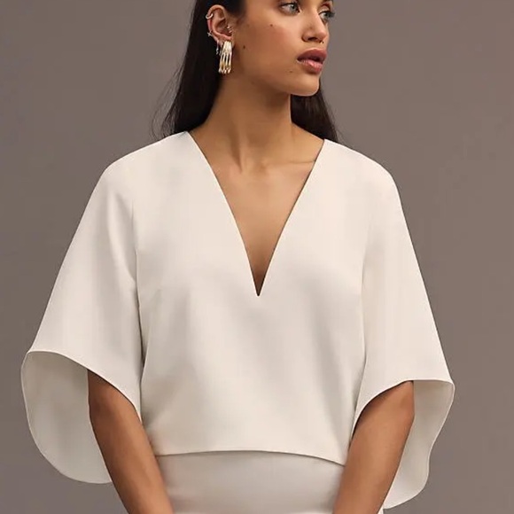 Mare Mare | Tops | Mare Mare The Veronica Cape Blouse X White | Poshmark